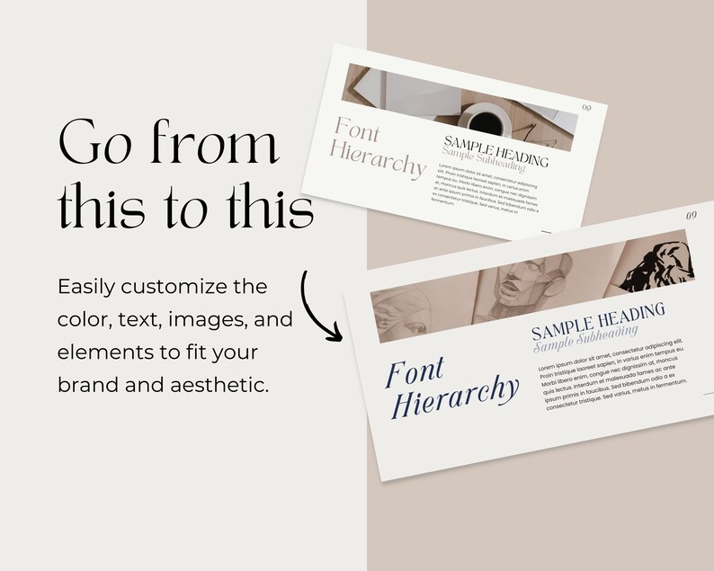 Brand Guidelines Template, 25 Editable Slides (canva) - Etsy