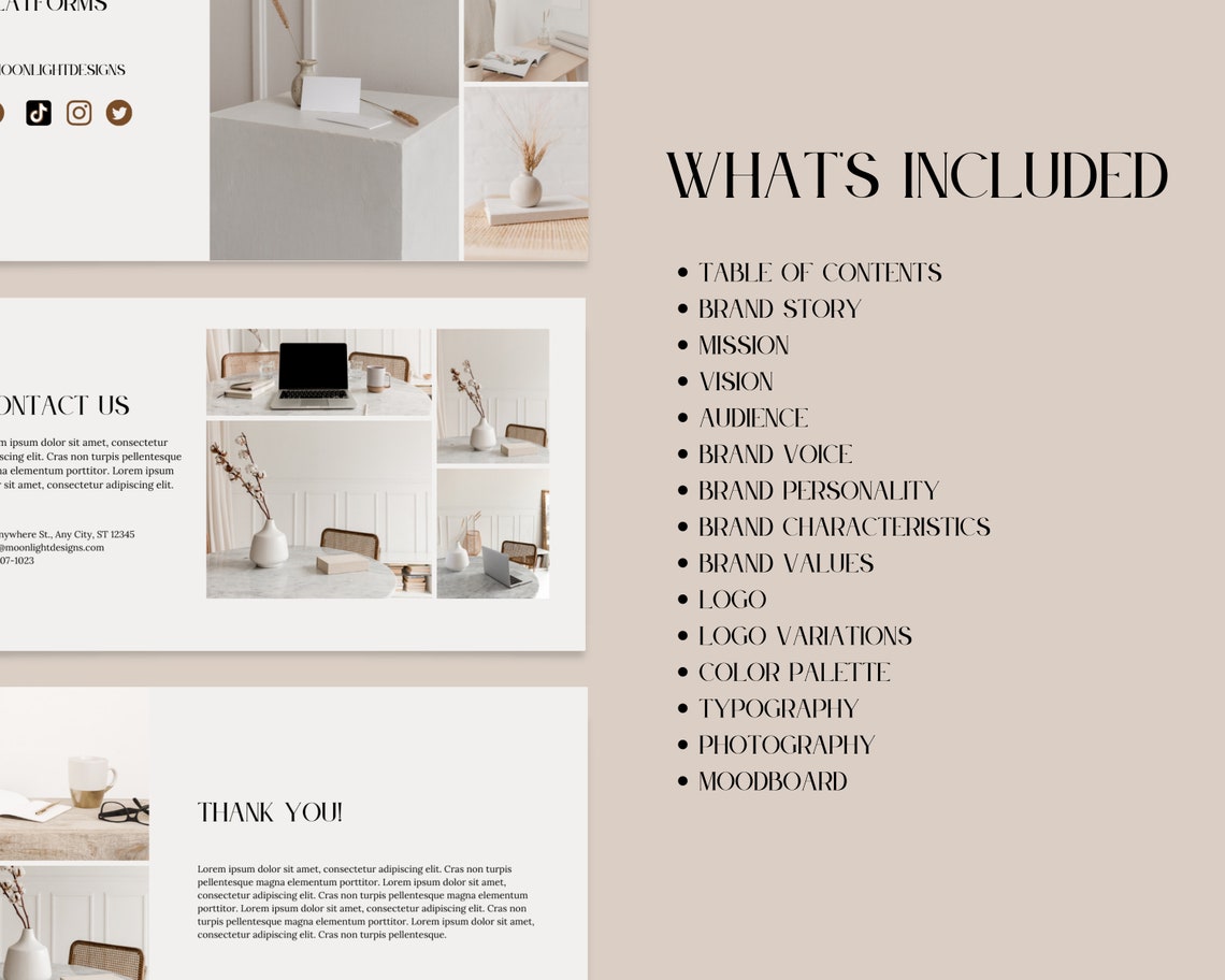 Brand Guidelines, Brand Style Guide, Brand Board, Editable in Canva ...