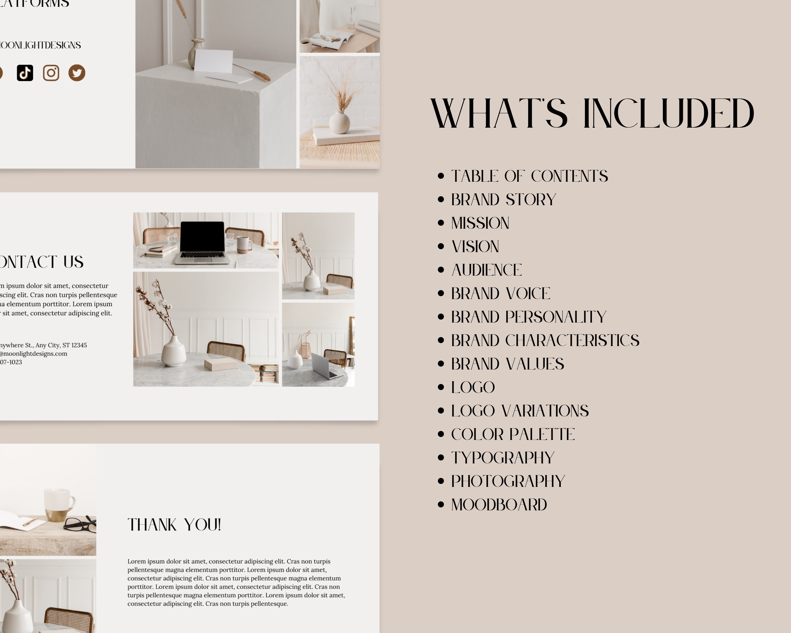 Brand Guidelines Brand Style Guide Brand Board Editable in - Etsy Canada