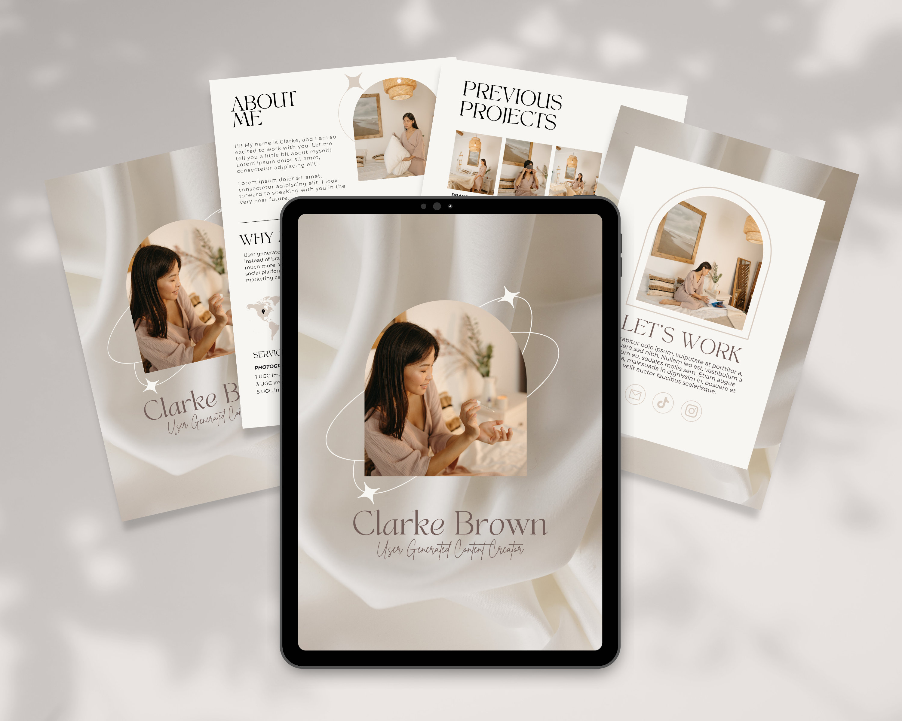 UGC Portfolio, UGC Media Kit, Influencer Media Kit, Press Kit, Editable ...