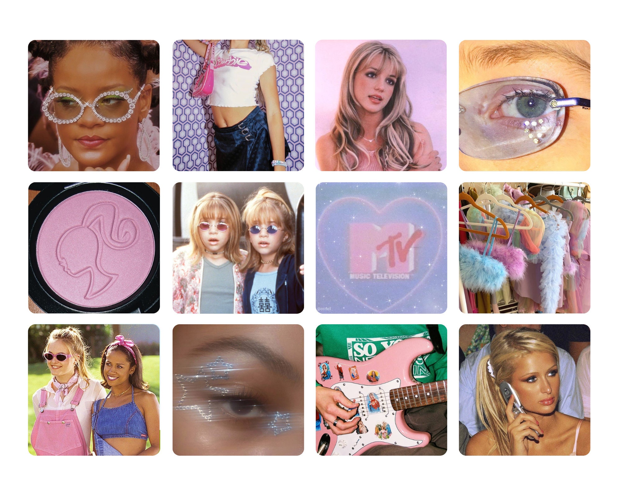 Y2K Early 2000s Square DIGITAL Photo Pack (50 Ct.) - Aesthetic Wall ...