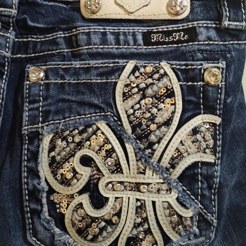 Embellished Jeans - Etsy