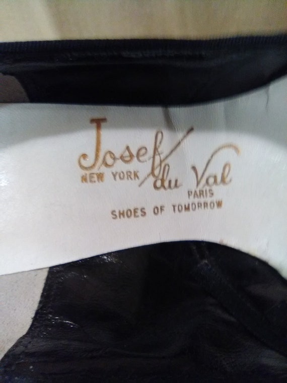 Vintage Antique Josef Du Val New York Black Patent Le… - Gem