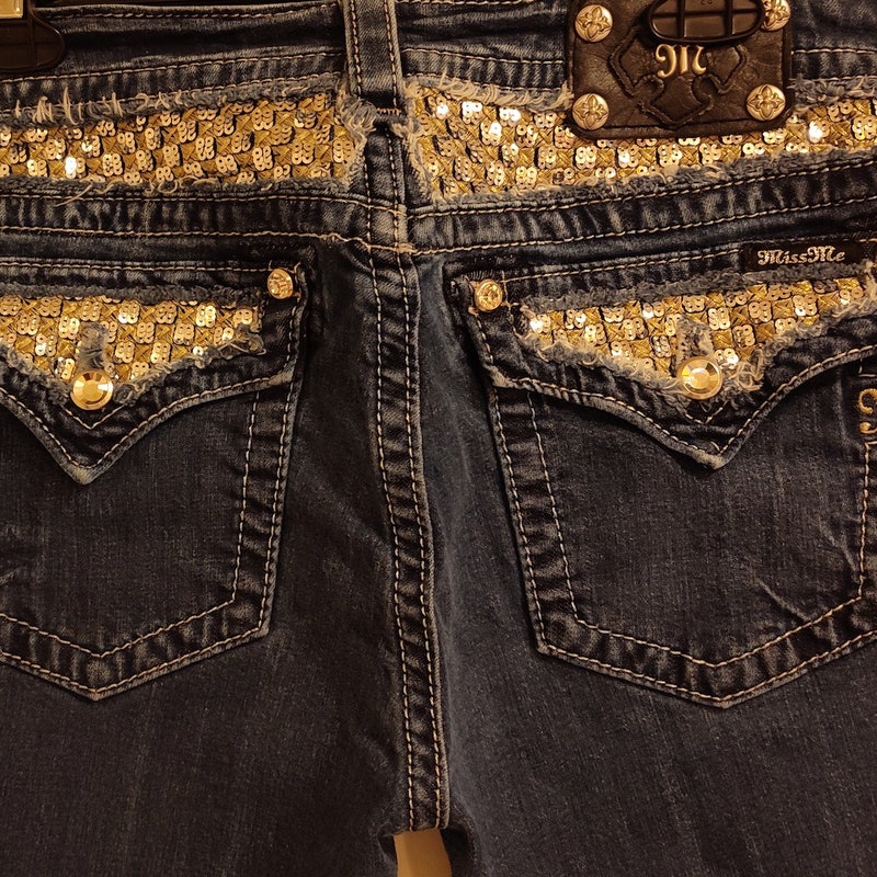 Embellished Jeans - Etsy