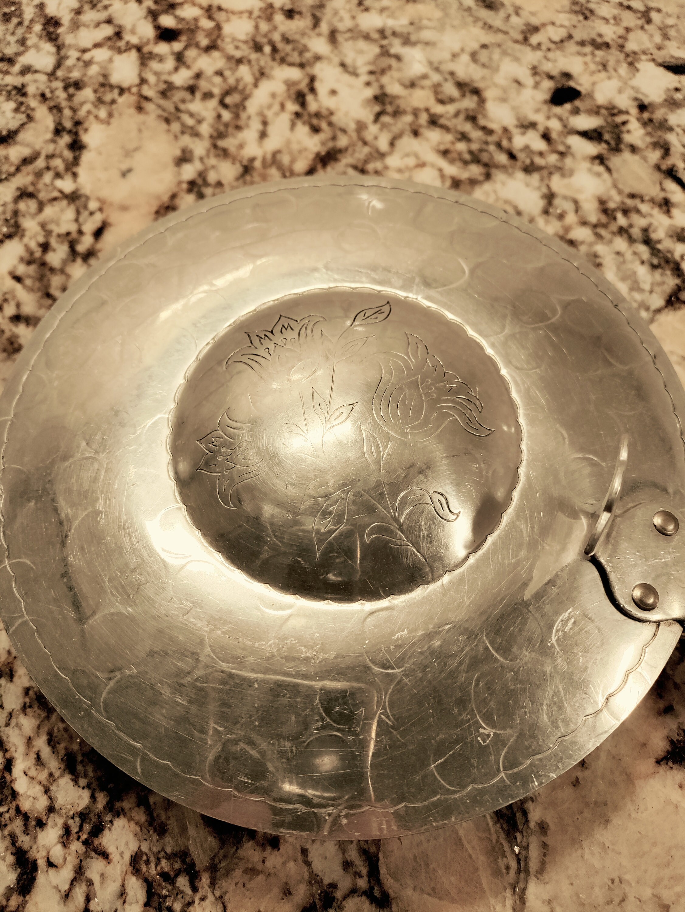 Vintage Aluminum Silent Butler Hammered Aluminum Crumb Collector - Etsy