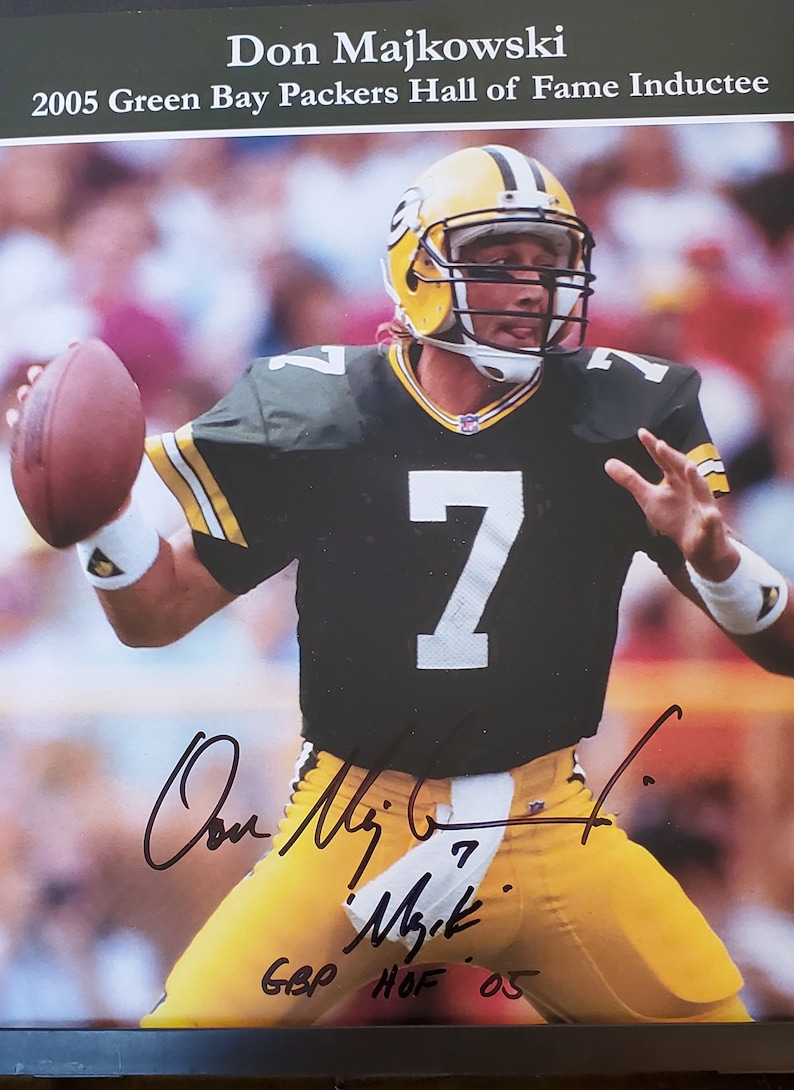 DON MAJKOWSKI SIGNED Packers Hall of Fame Induction Banquet Collection ...