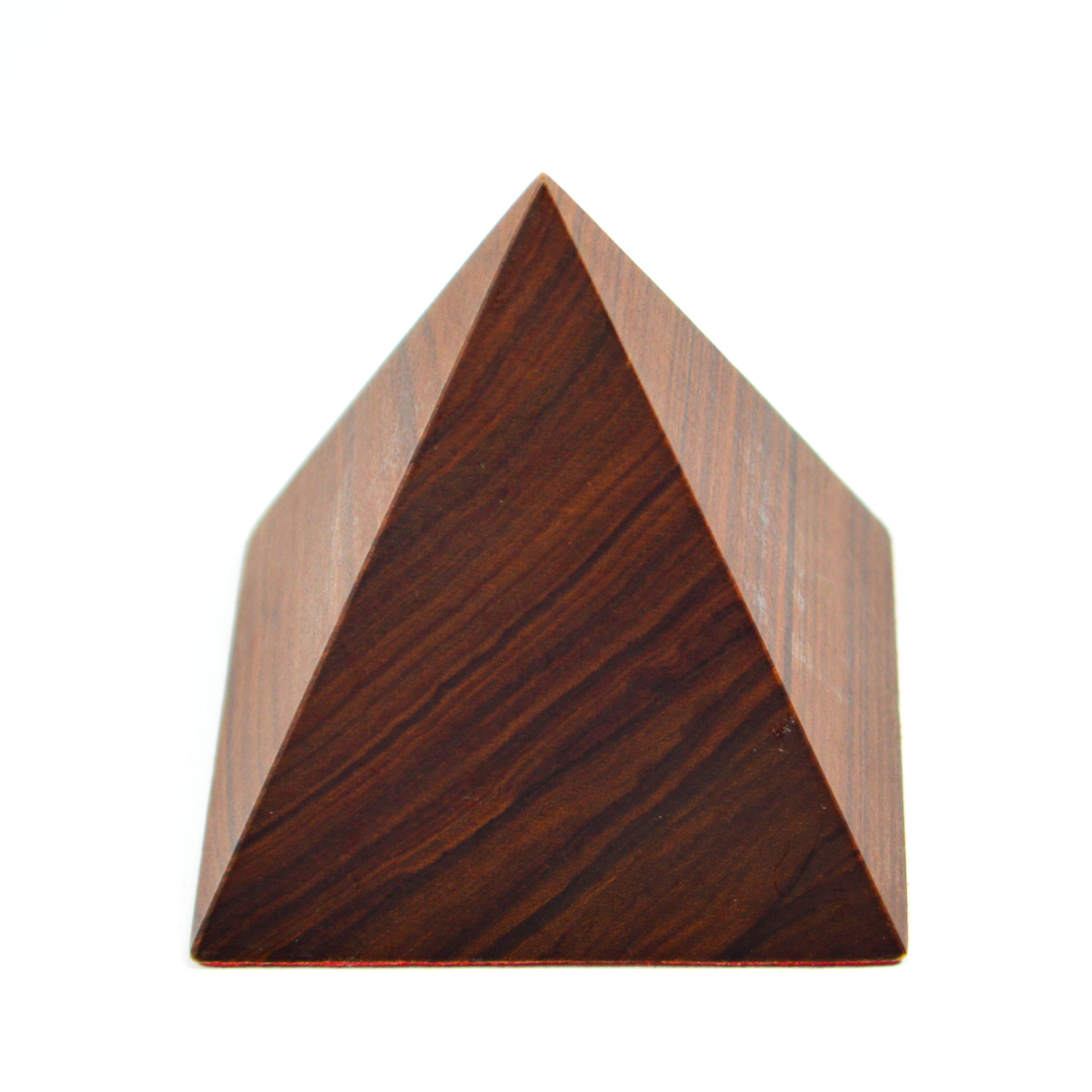 Curarí Wooden Pyramid. Decorative Pyramid Veneered in Tropical Wood ...