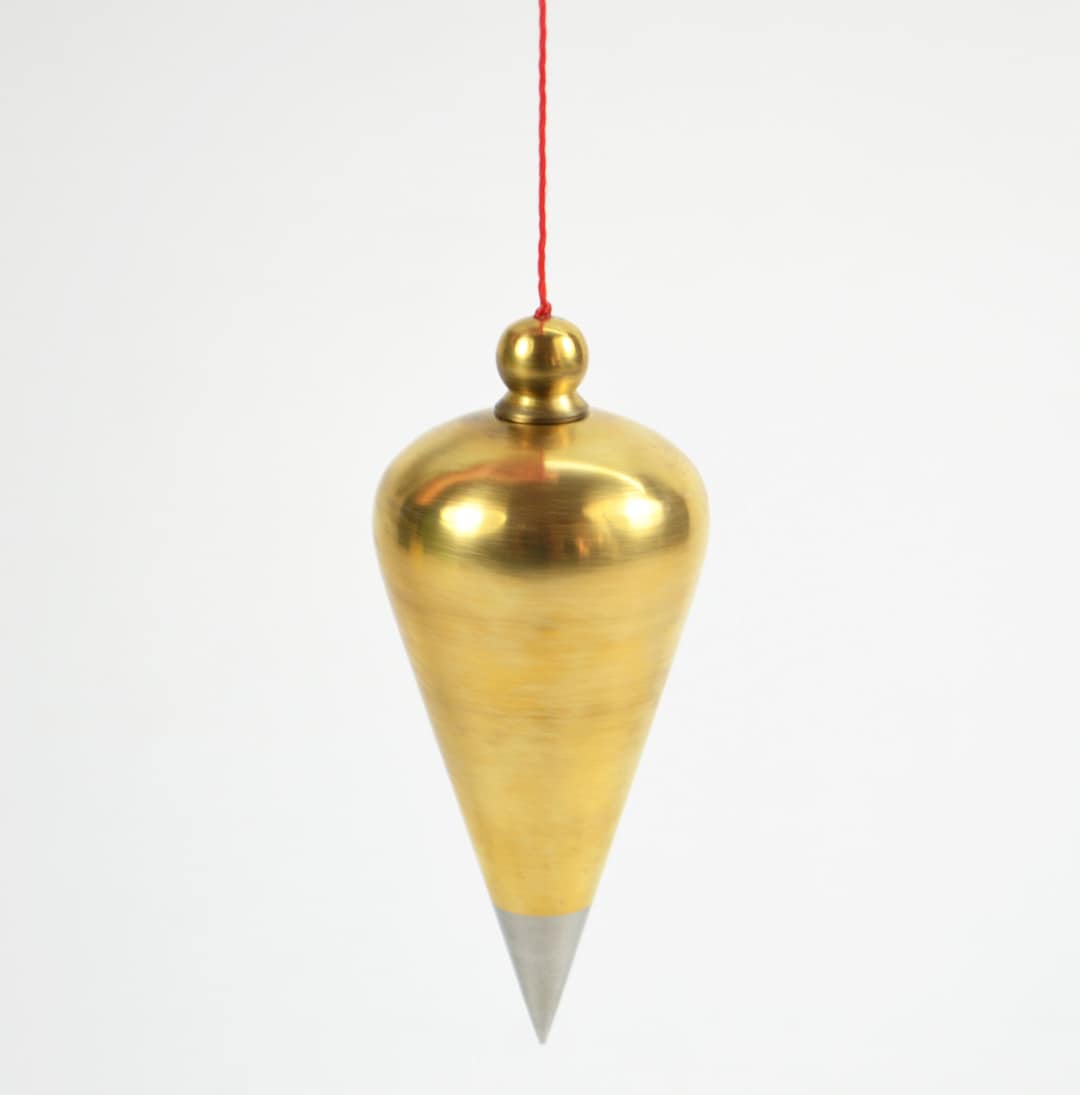 Bronze Plumb Bob With Steel Tip Plumb Bob With Red Waxed Thread Mason's ...