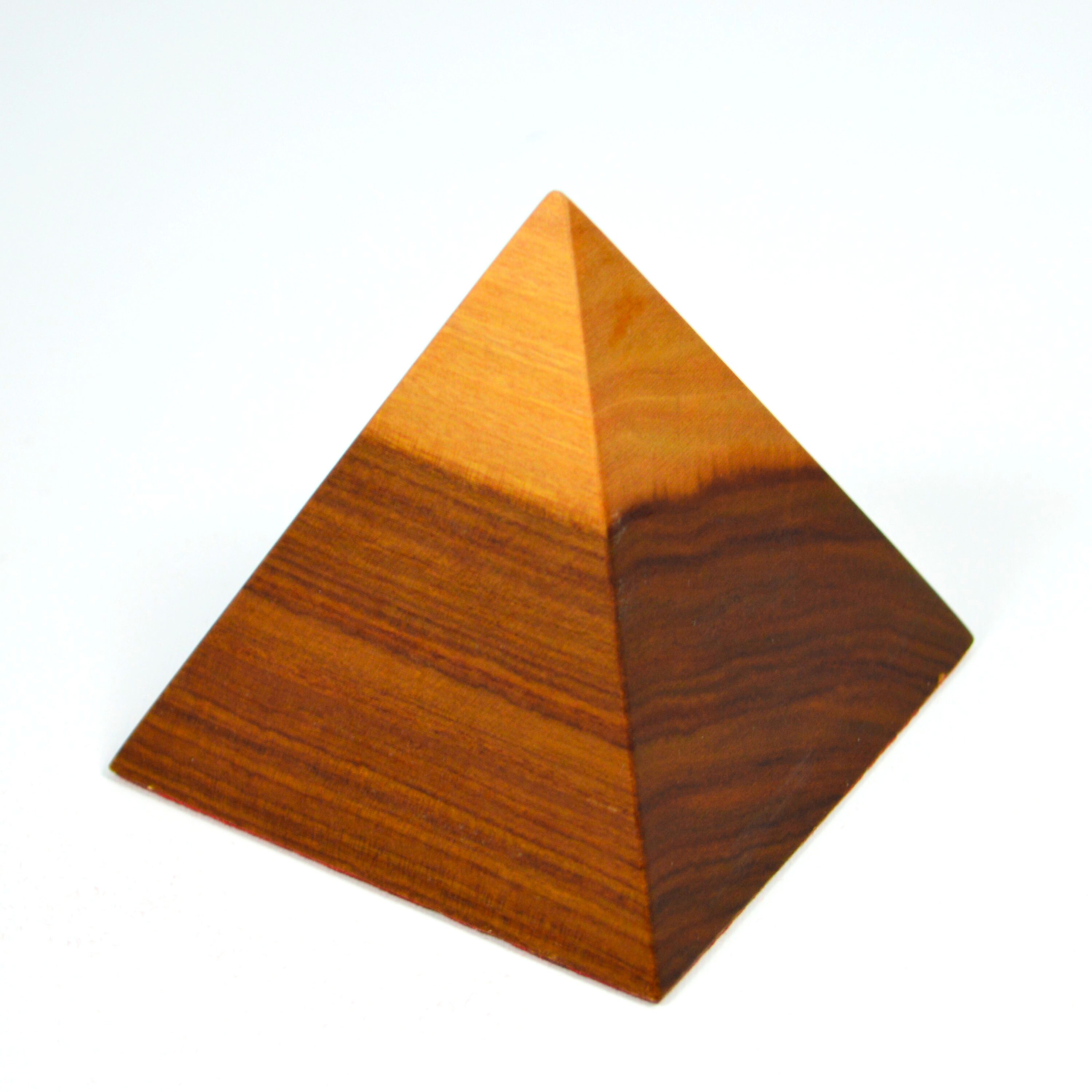Curarí Wooden Pyramid. Decorative Pyramid Veneered in Tropical Wood ...