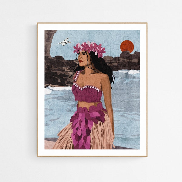 Polynesian Woman Art - Etsy