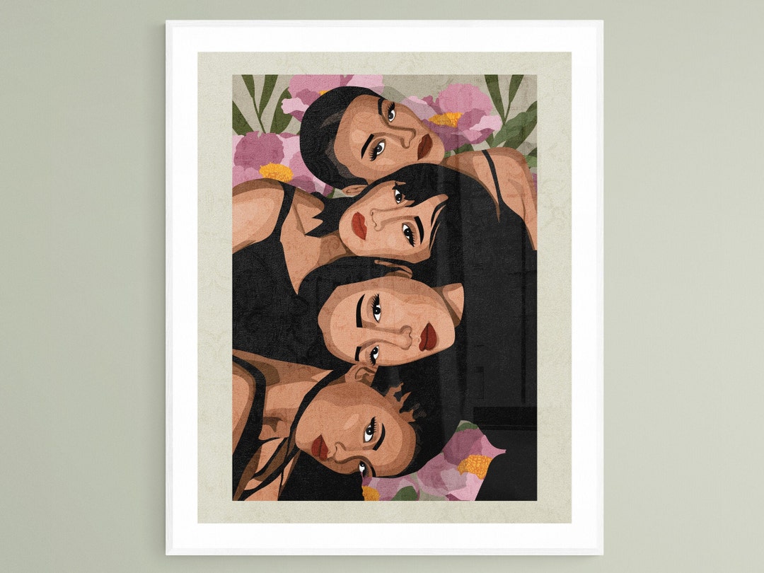 Asian Pride Art Print | Empowering Women Illustration on Watercolor ...