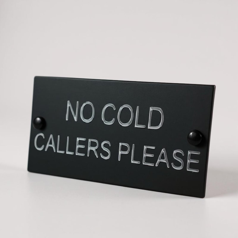 No Cold Callers Sign - Etsy UK