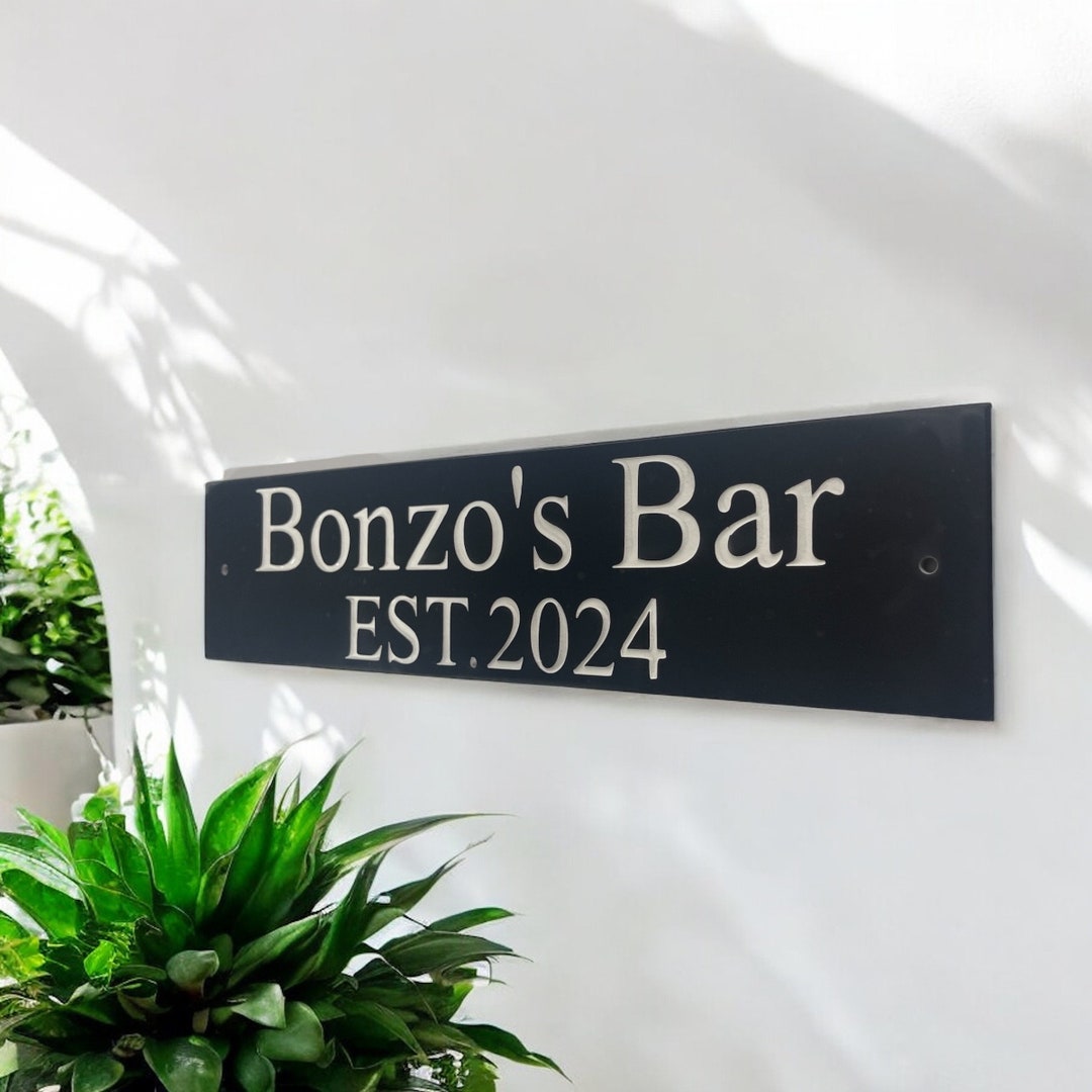 Natural Slate Address Sign House Signs Numbers Plaque Slate Address ...