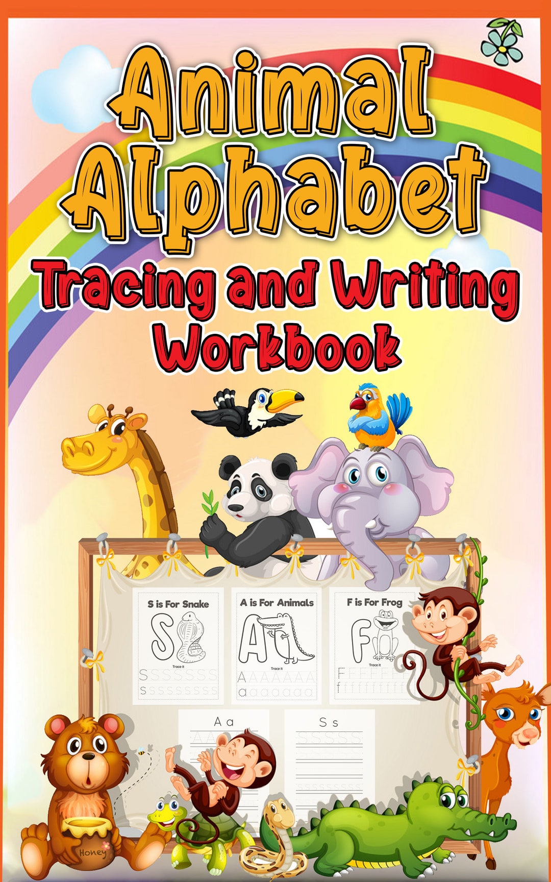 Animal Alphabet Tracing and Writing Workbook - Etsy