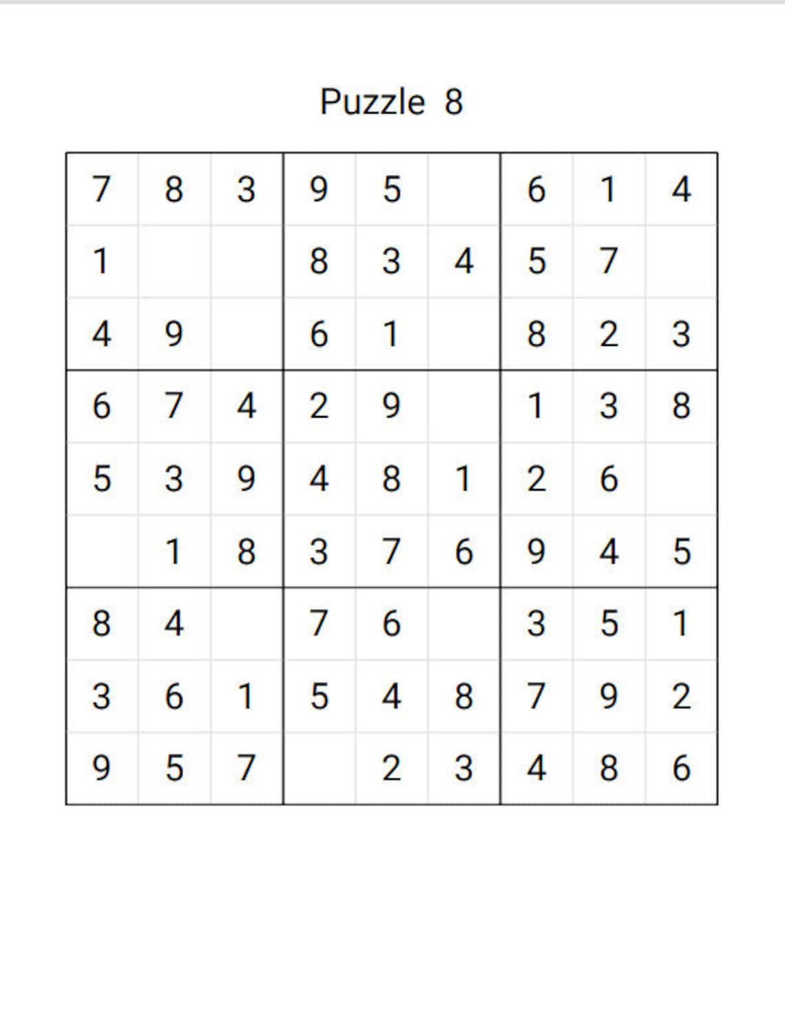 1000 Easy Level Sudoku Puzzles and Answer Key - Etsy