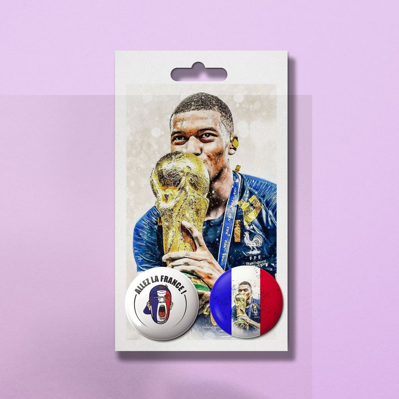 France Kylian Mbappe 25mm Pin Badge - Etsy