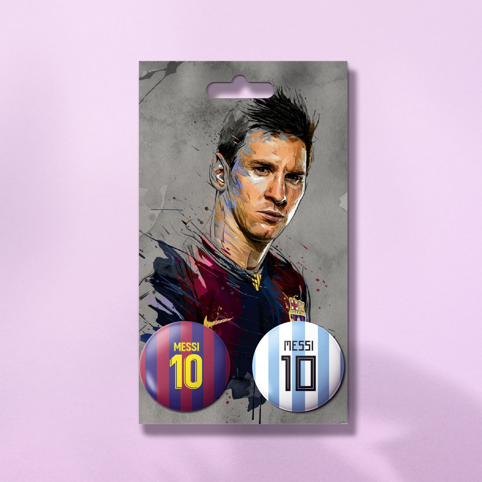 Lionel Messi Pin Badge Custom for Gift Football Pin for Birthdays Messi ...