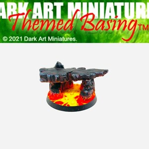 Lava, Round, Resin Cast, Wargaming Bases. - Etsy