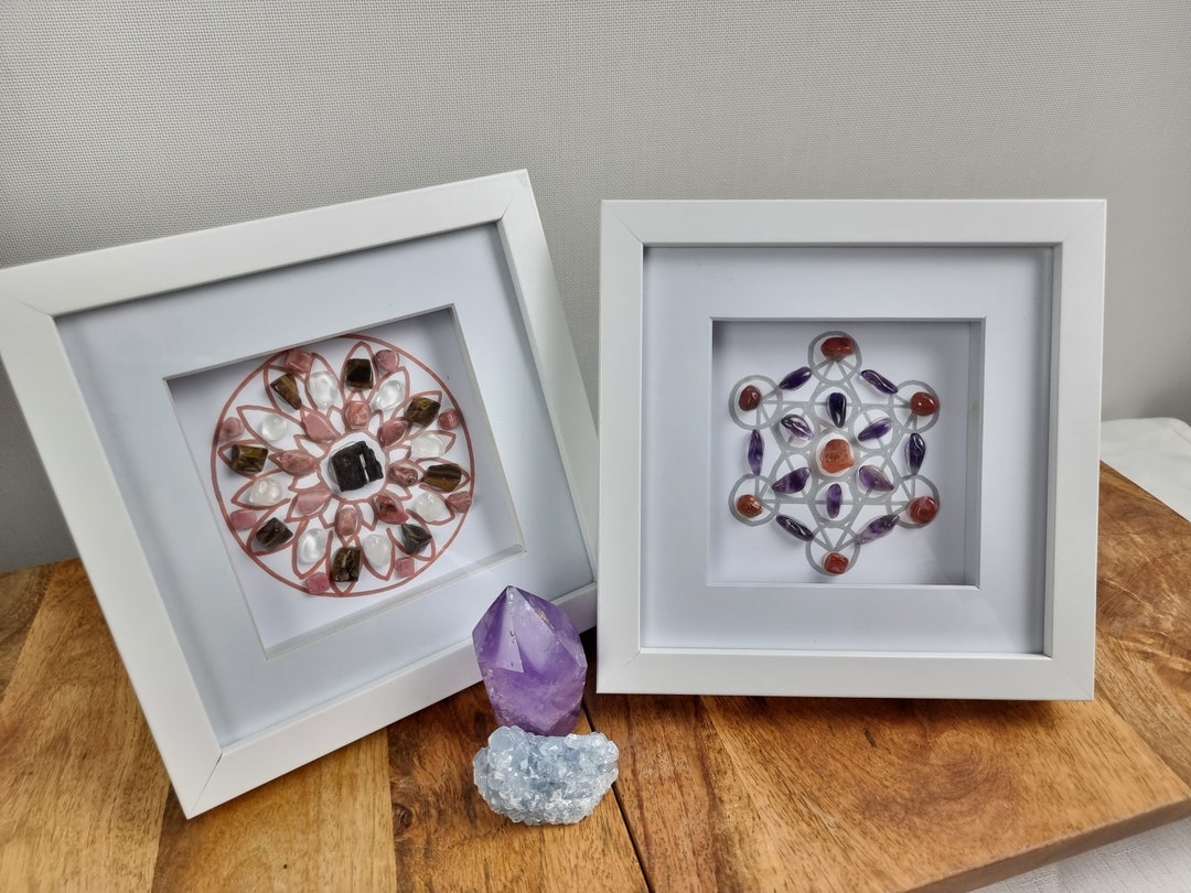 Sacred Geometry Crystal Grid Frames - Etsy Australia