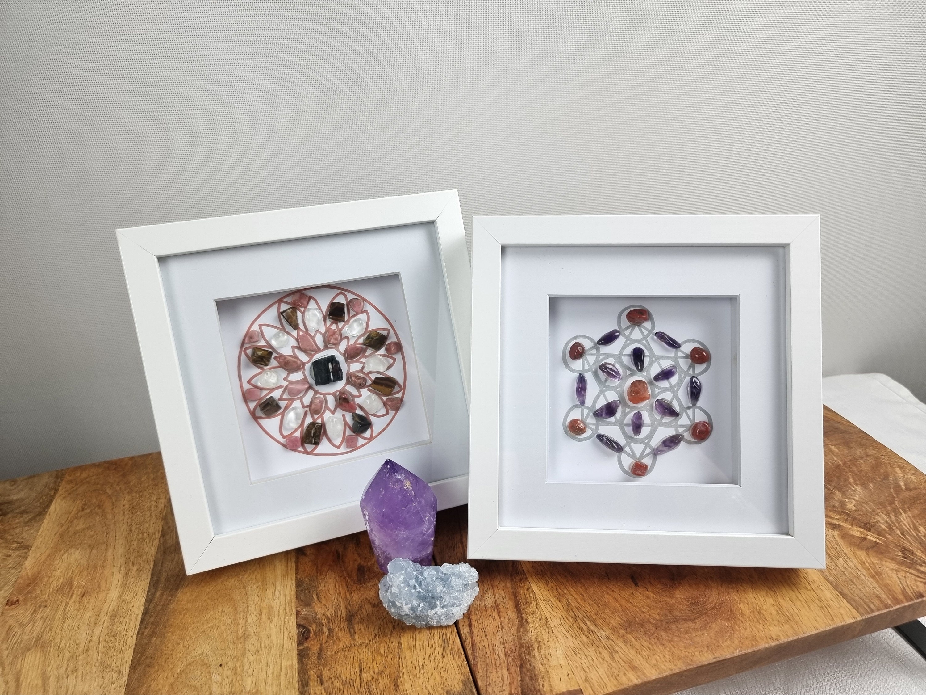 Sacred Geometry Crystal Grid Frames - Etsy Australia