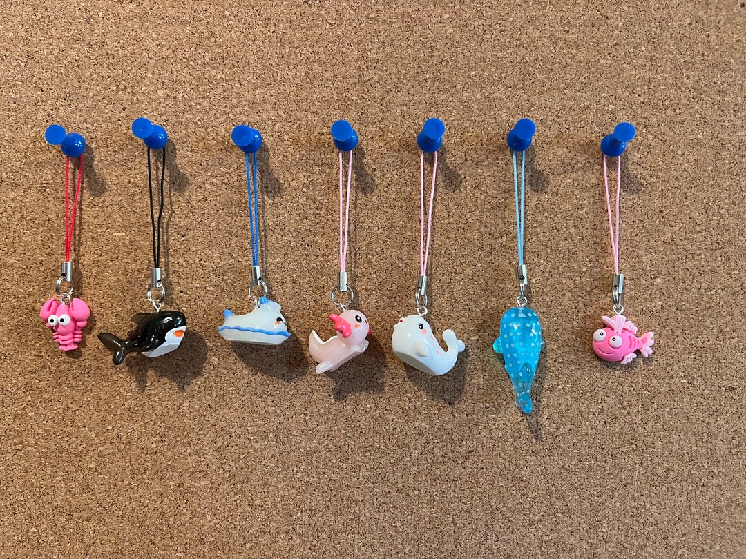 Sea Creature Phone/airpod/key/bag Charms Whale Axolotl - Etsy