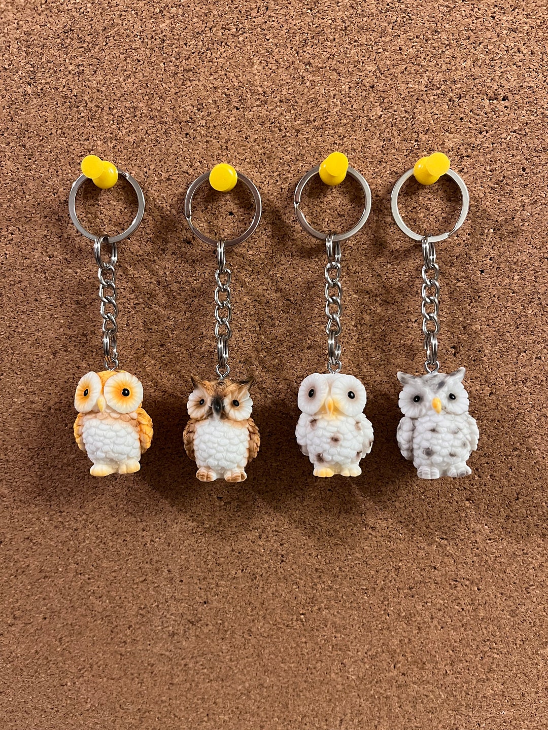 Owl Keyrings | Cute Keyring | Owls | Horned Owl | Snow Owl | Sweet ...