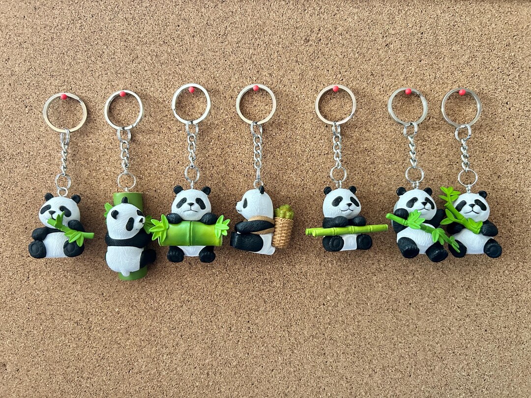 Panda Keyrings | Cute Keyring | Pandas | Bamboo | Funny | Sweet | Cute ...