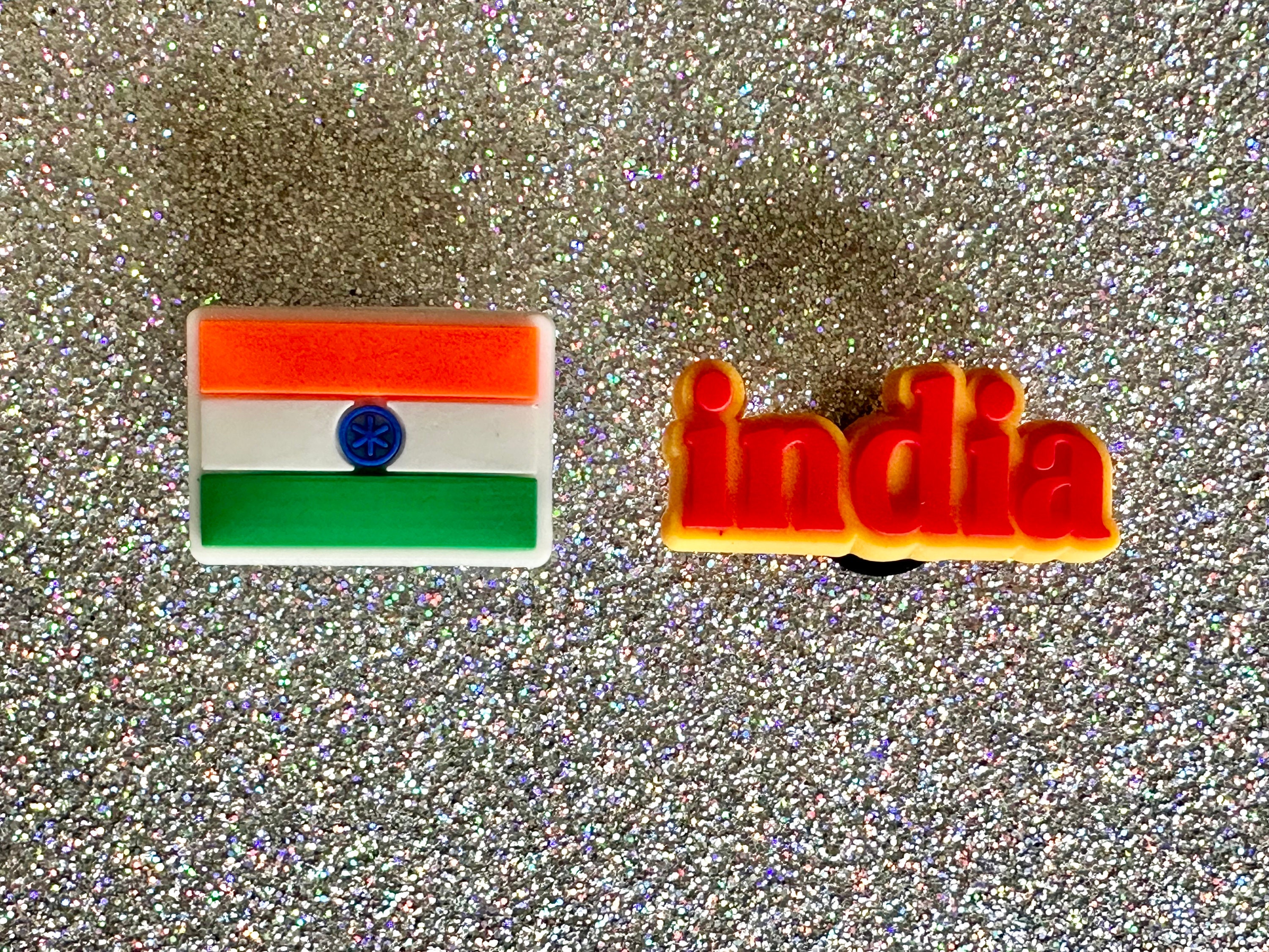 India Croc Charm Set India Flag India Croc Clog Shoe - Etsy Canada