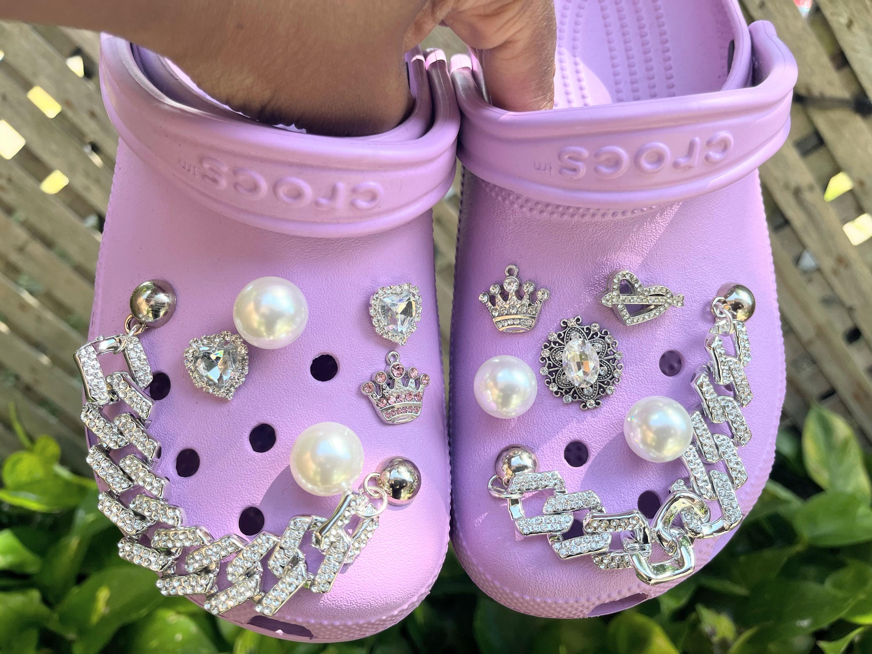 Luxury Bling Clog Shoe Charms - Inspired Shoe Charms - Fancy Charms ...