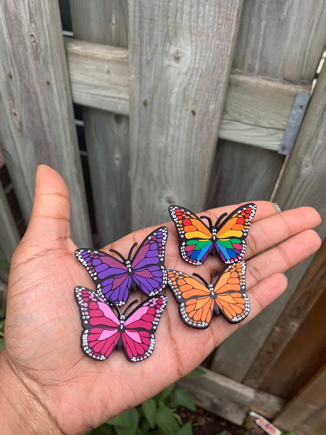 Large Butterfly Croc Clog Shoe Charms Butterflies shoe Clips Shoe ...