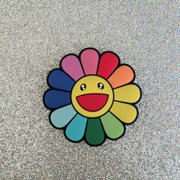 Rainbow Flower Smile - Etsy