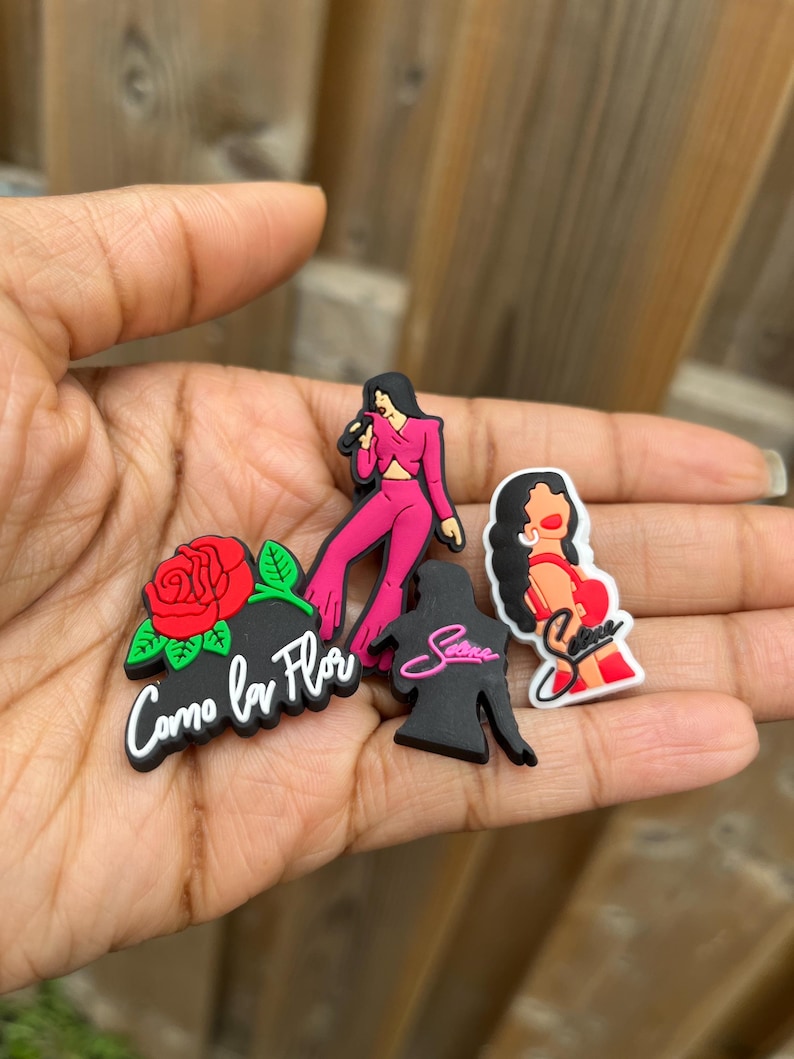 Selena Clog Charms - Tejano Singer Shoe Charms - Latina Charms | Shoe ...