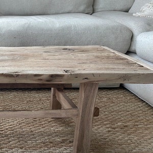 Rustic Coffee Table Large Live Edge Table Farmhouse - Etsy