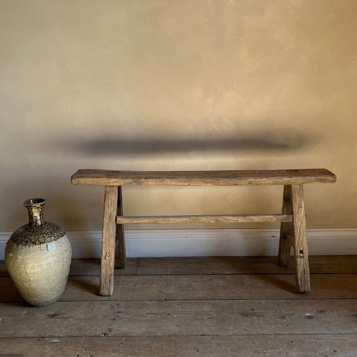 Rustic Wooden Bench Narrow Side Table Bedside Table Narrow - Etsy