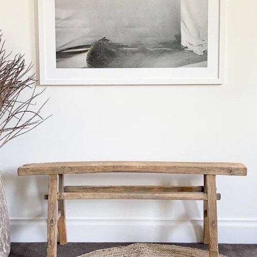 Rustic Wooden Bench Narrow Side Table Bedside Table Narrow - Etsy
