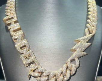 Bust Down Cuban Chain - Etsy
