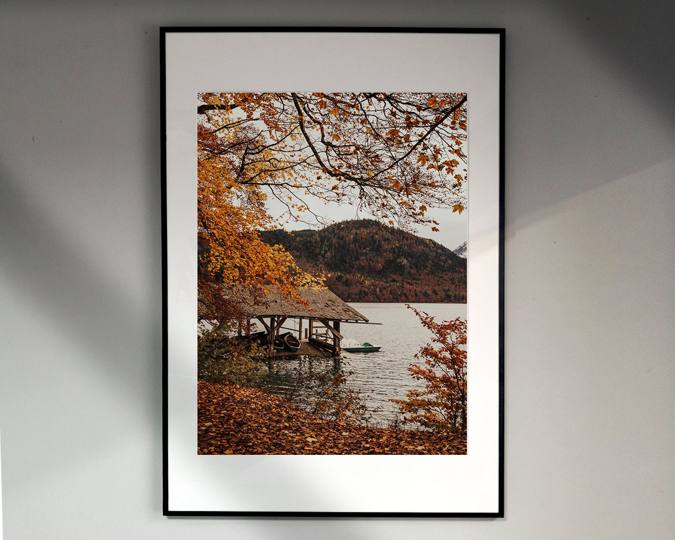 Autumn Wall Art, Autumn Set of 3 Posters, Autumn Forest Prints, Framed ...