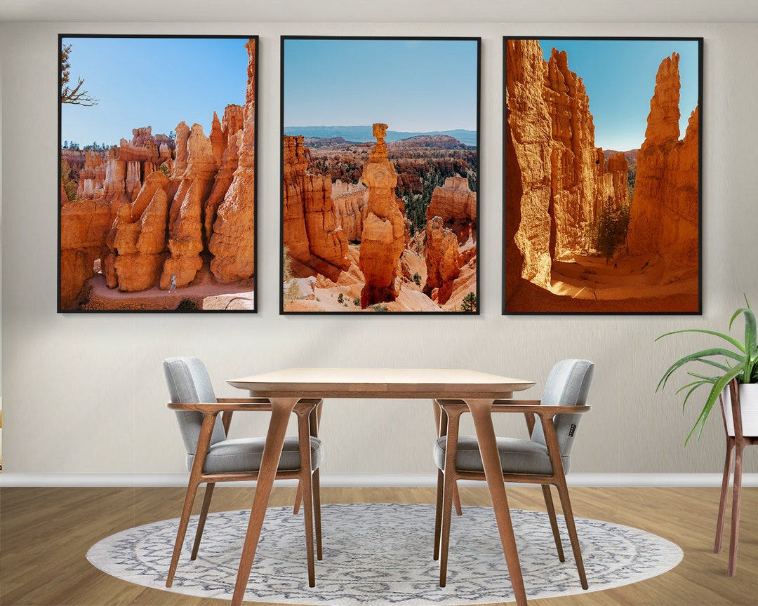 Bryce Canyon National Park Set of 3 Posters, Bryce Canyon Prints ...