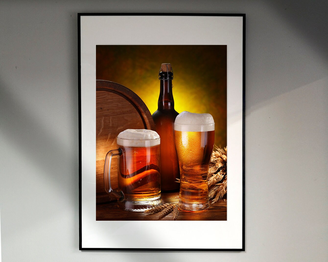 Beer Wall Art, Beer Set of 3 Posters, Beer Prints, Framed Wall Art ...