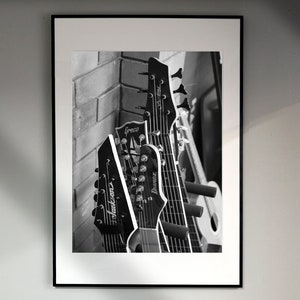 Guitars Set of 3 Posters, Guitar Wall Art, Guitar Player Gift, Rock ...