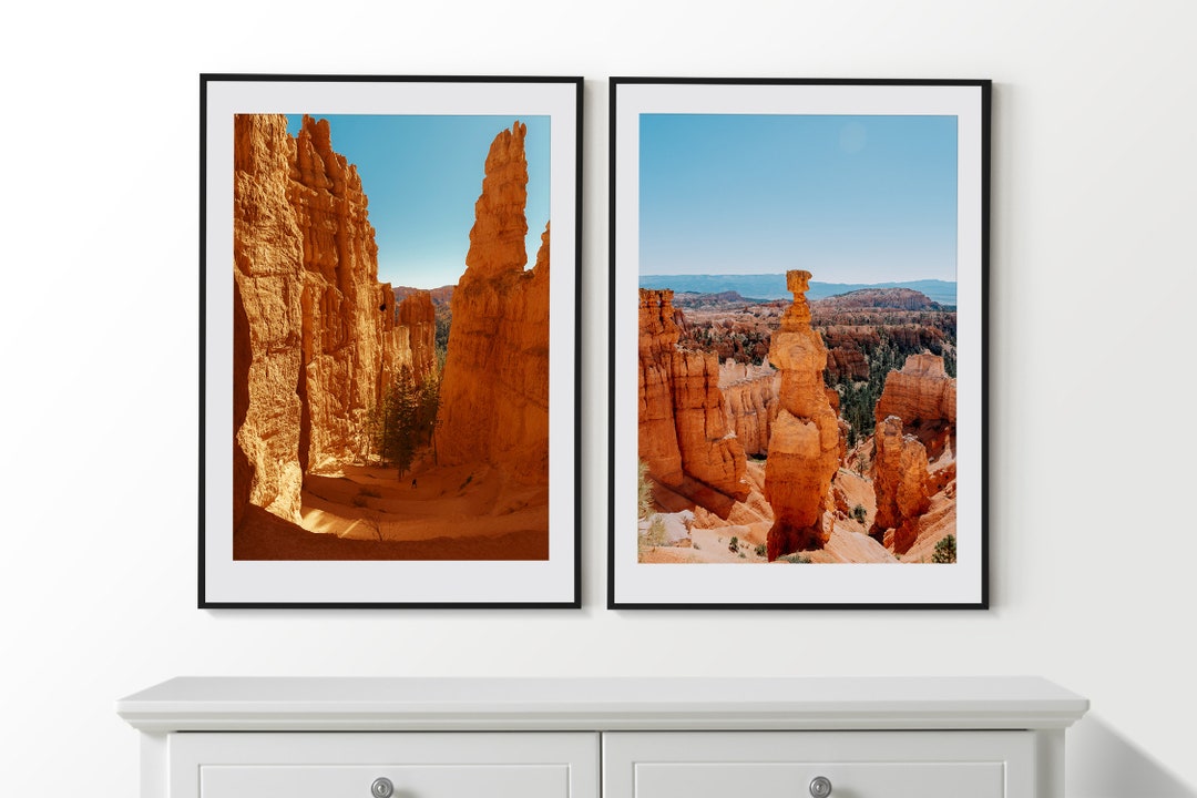 Bryce Canyon National Park Set of 2 Posters, Bryce Canyon Prints ...
