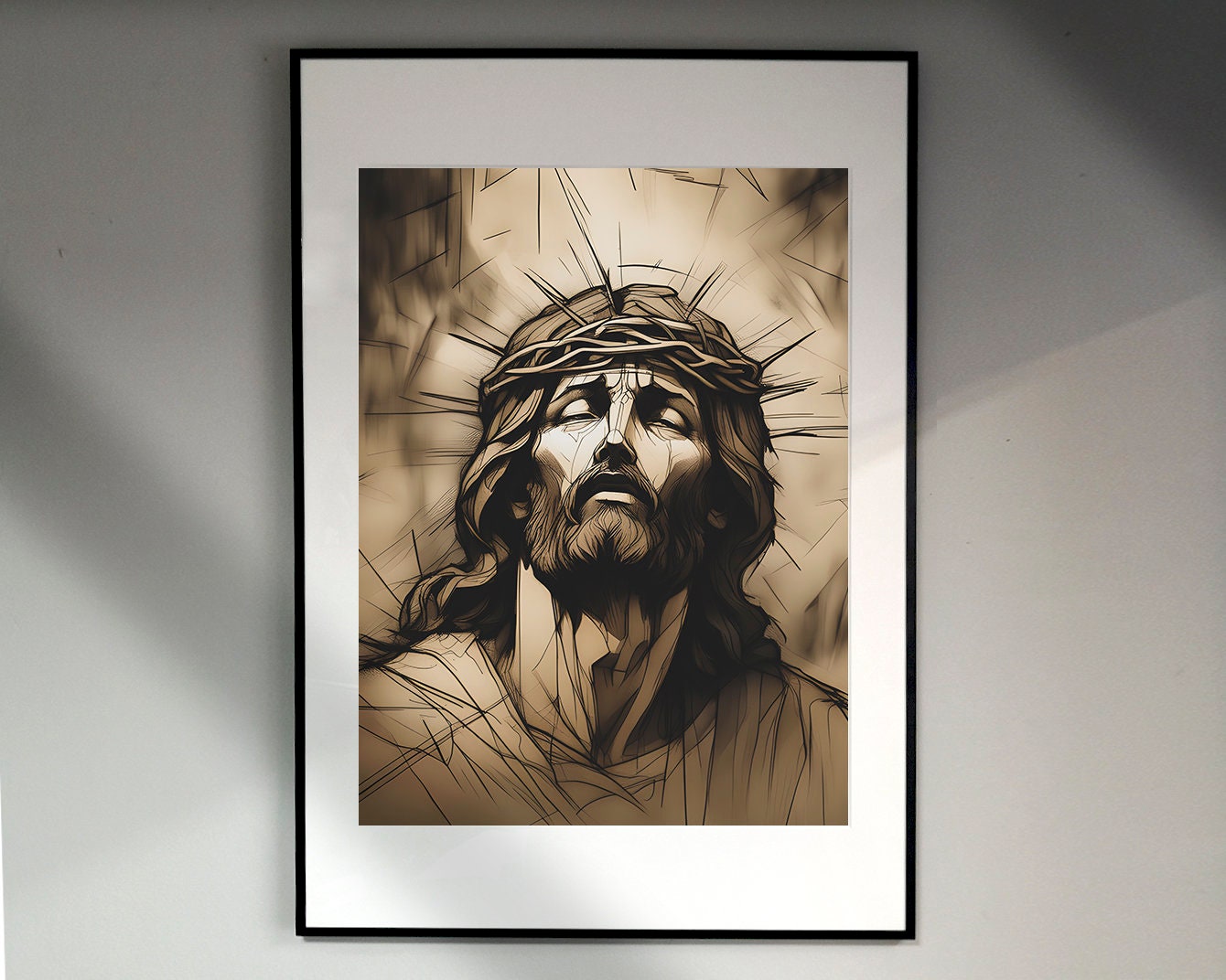 Jesus Christ Art , Religious Print Art, Christianity Wall Decor, Set of ...