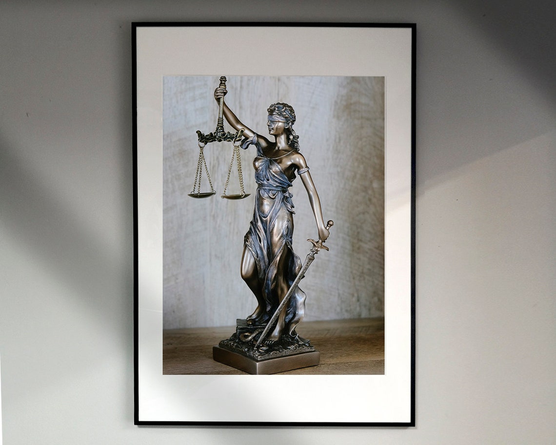 Justice Set of 3 Posters Justice Wall Art Framed Wall Art | Etsy