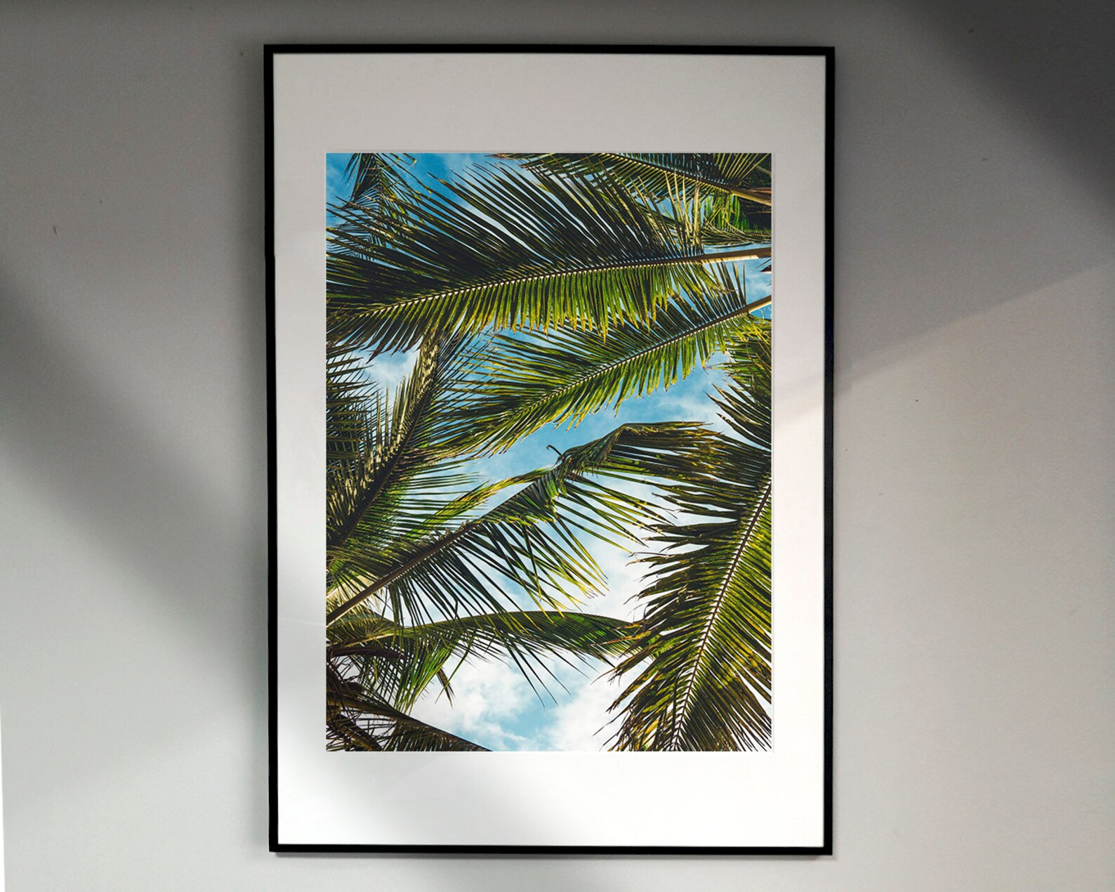 Palms Wall Art Tropical Trees Set Of 2 Posters Palm Prints Framed