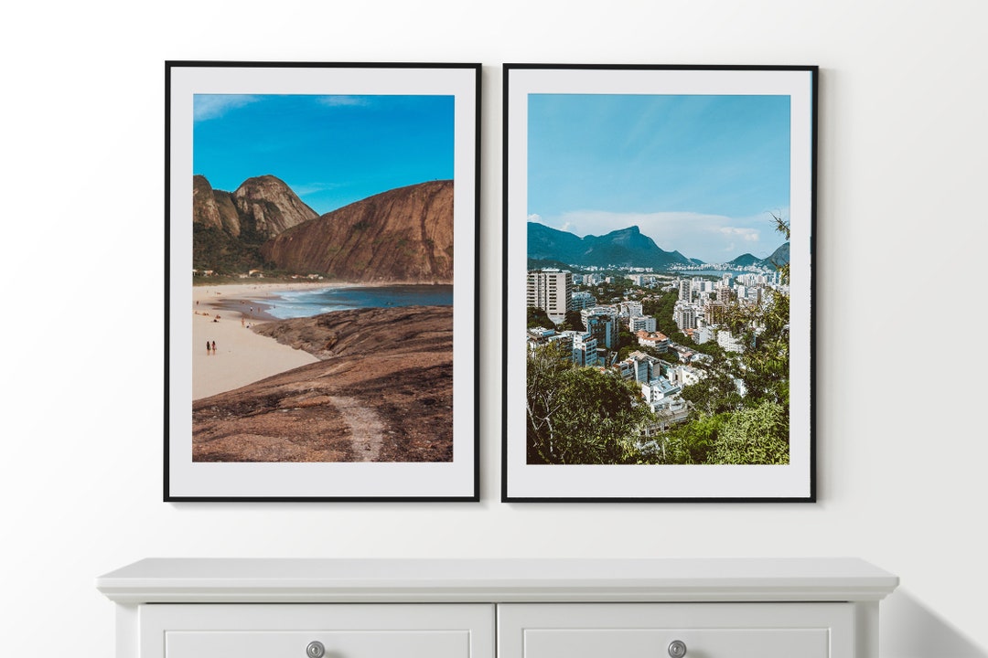 Rio De Janeiro Set of 3 Posters, Rio Wall Art, Brazil Poster, Rio ...