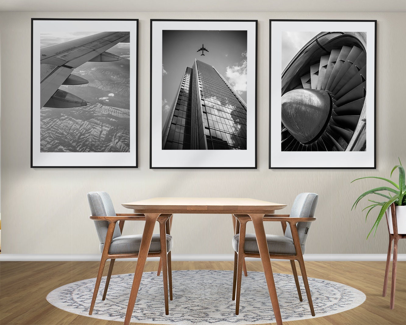 Aircrafts Wall Art, Aircrafts Set of 3 Posters, Plane Photography ...