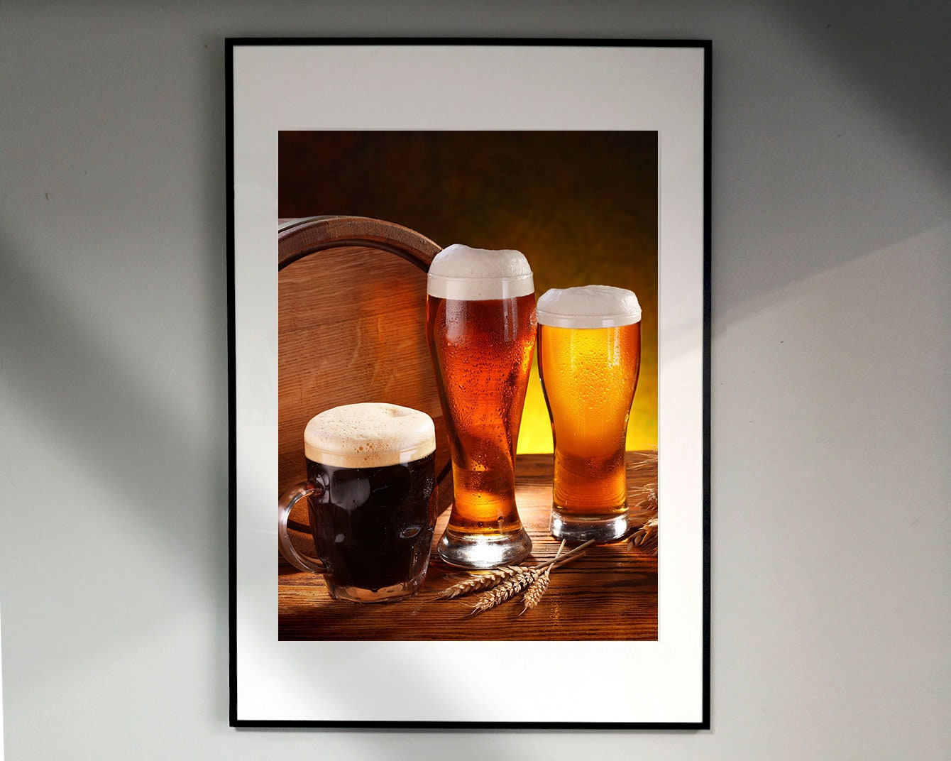 Beer Wall Art, Beer Set of 3 Posters, Beer Prints, Framed Wall Art ...