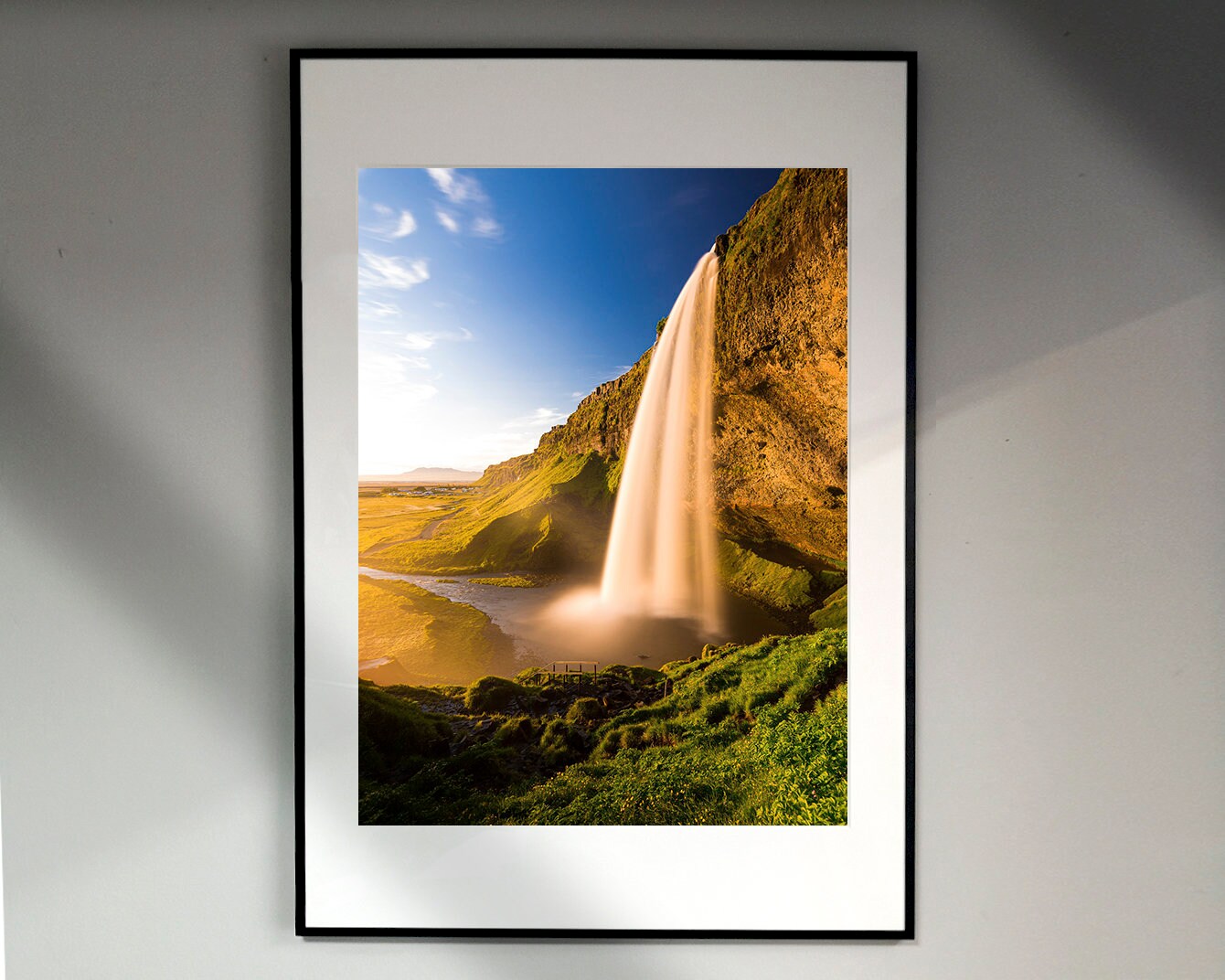 Waterfalls Set of 3 Posters, Forest Waterfall, Framed Wall Art, Modern ...