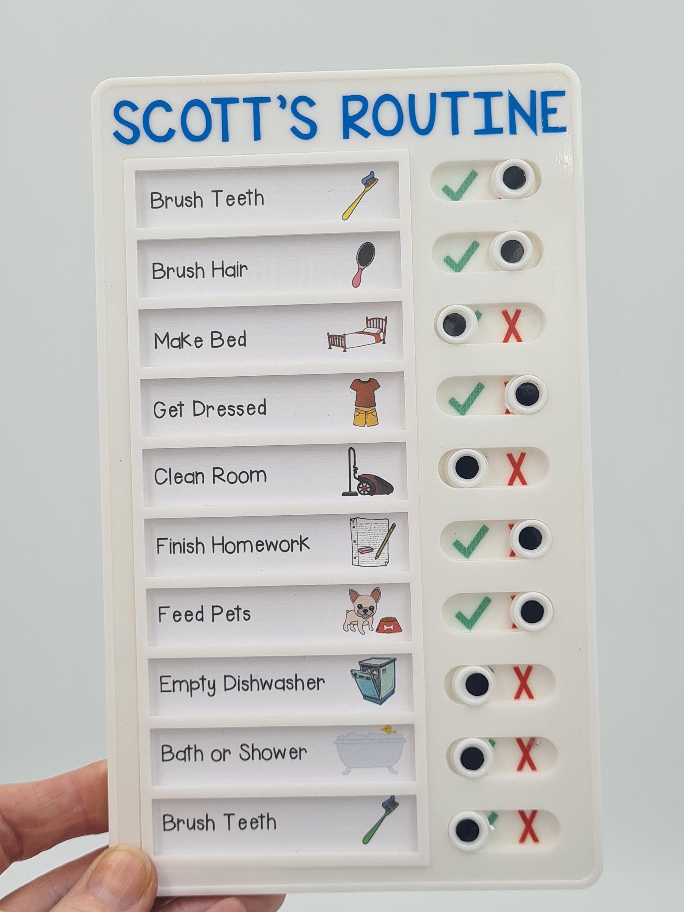 My Chores Checklist Customised Chore Chart - Etsy Australia
