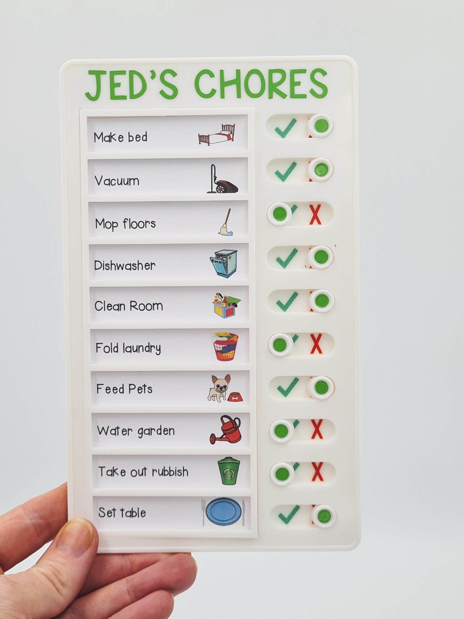My Chores Checklist Customised Chore Chart - Etsy Australia